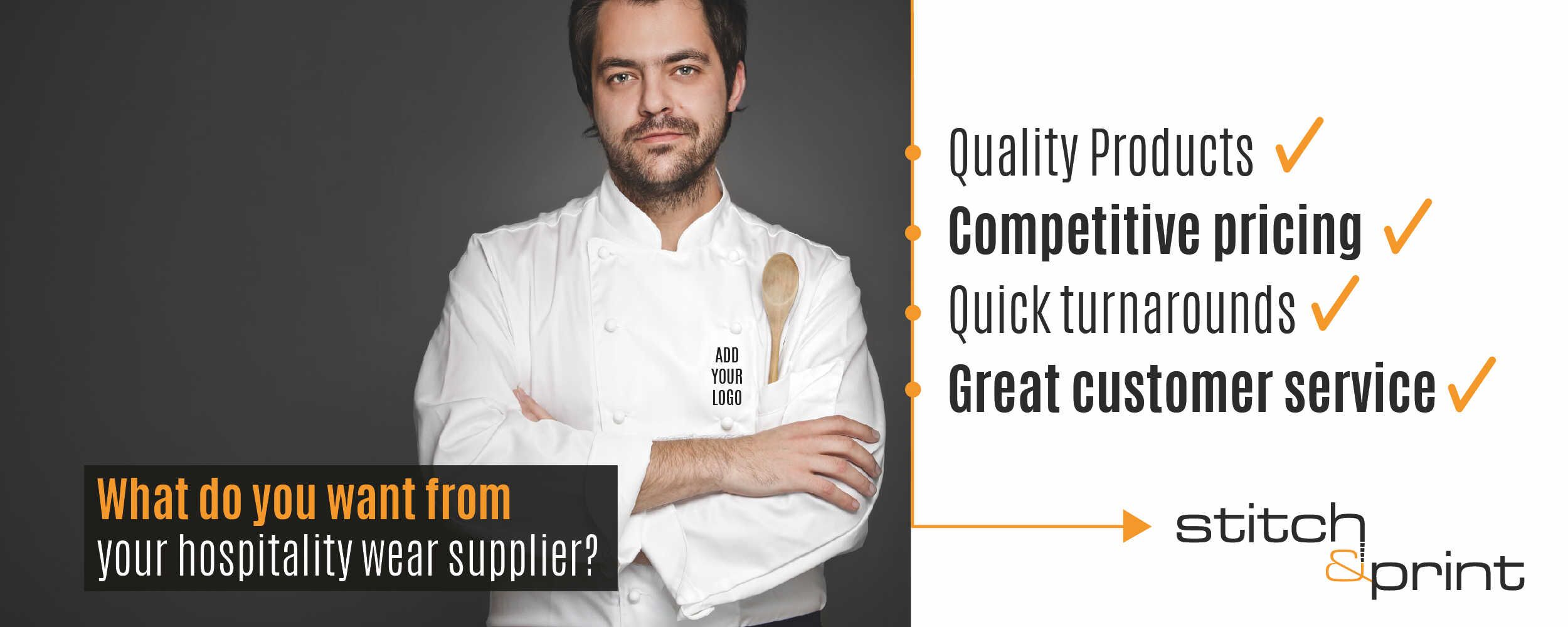 Embroidered Chef Whites | UK & Cumbria | Stitch & Print